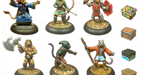 Gaming with the Gnomies: (Kickstarter) Cat-Folk 28mm Minis and Dungeon ...