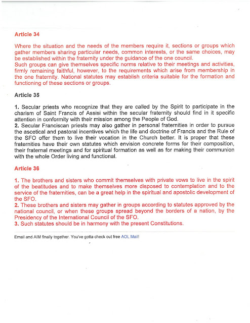 Christopher Fishkin Tertiary hermit: Franciscan Third Order