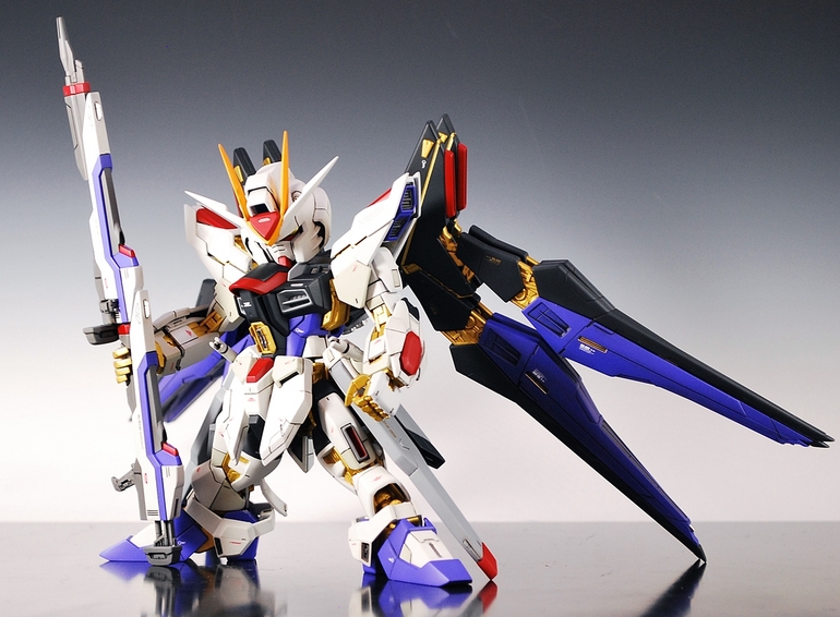 GUNDAM GUY: MG + SD Strike Freedom Gundam - Custom Build