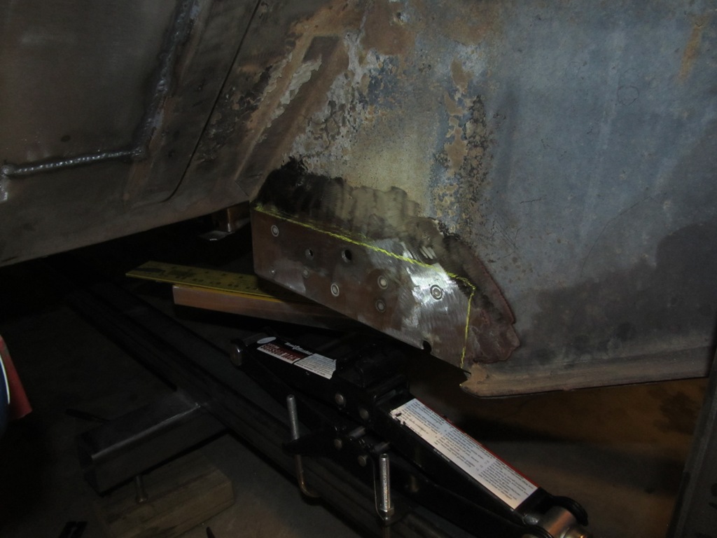 Front floor support removal and installation