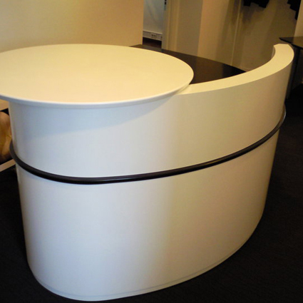 Sue møbelsnekkeri: Rounded counter