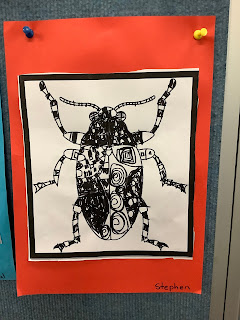 Art with Mrs Baker: Zentangle Bugs - Grade 1