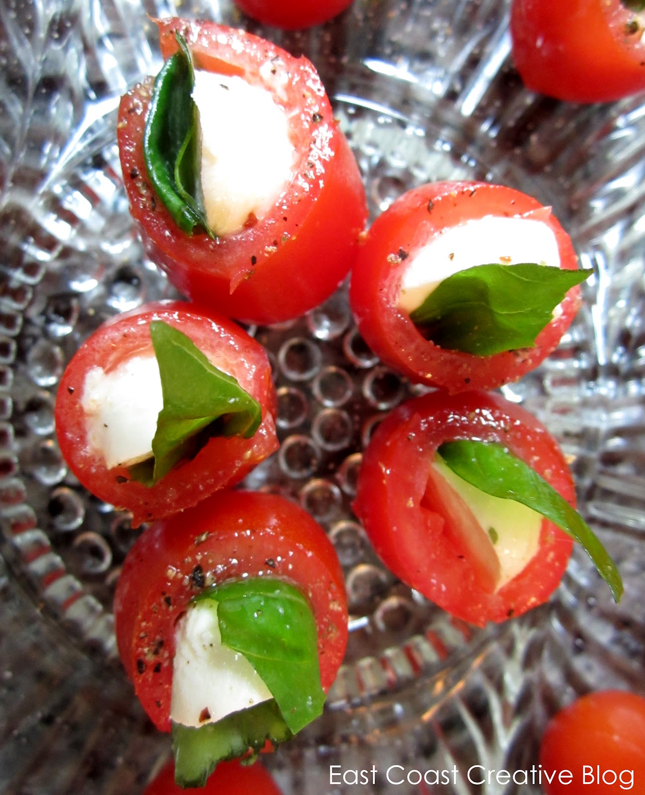 Mozzarella & Basil Tomato Pockets | East Coast Creative