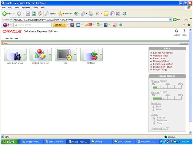 LOADRUNNER TIPS&TRACKS: set SGA and PGA in oracle