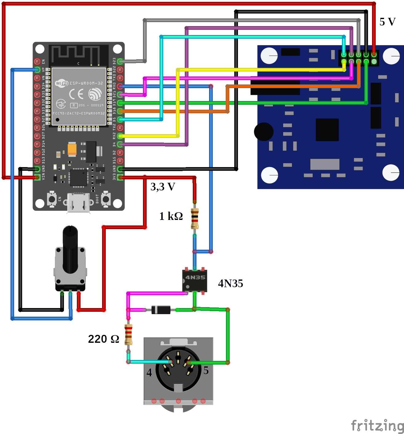 Électronique en amateur: VS1003 / VS1053 en mode MIDI (Arduino, ESP32 ...