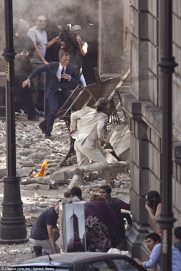 007 TRAVELERS: "SPECTRE" explosion photos (SPOILER ALERT!)