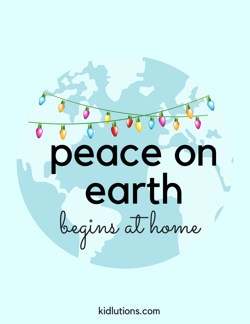 Peace on Earth Begins at Home