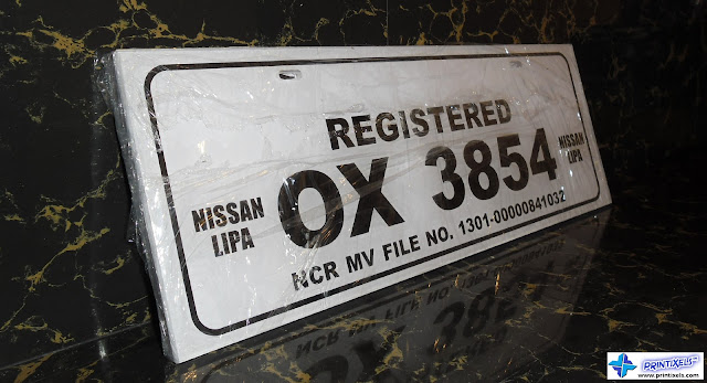 Conduction Plates, Temporary Plate Numbers For Vehicles | Printixels ...