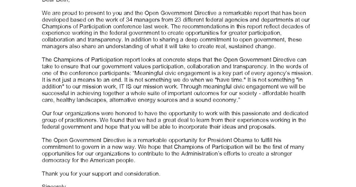 Government Job Cover Letter Template ~ Resume Letter