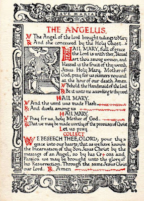 New Liturgical Movement: An Anglo-Catholic Prayer Card of the Angelus