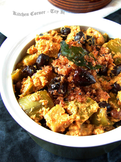 Padavalanga Chena Kootu/ Snake gourd Yam Curry