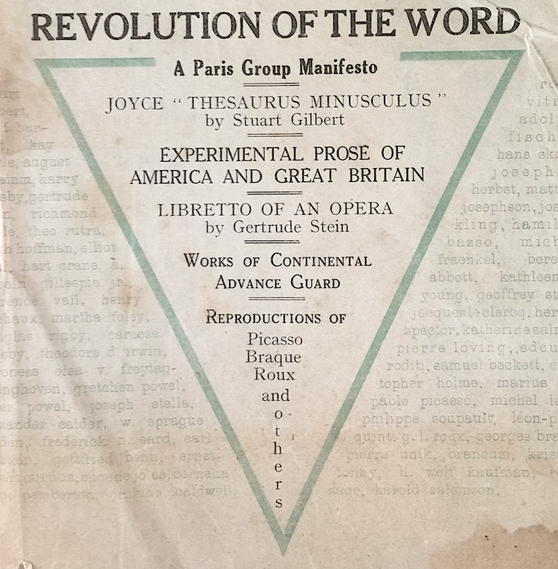 Jot101: Revolution of the Word - Modernist Manifesto