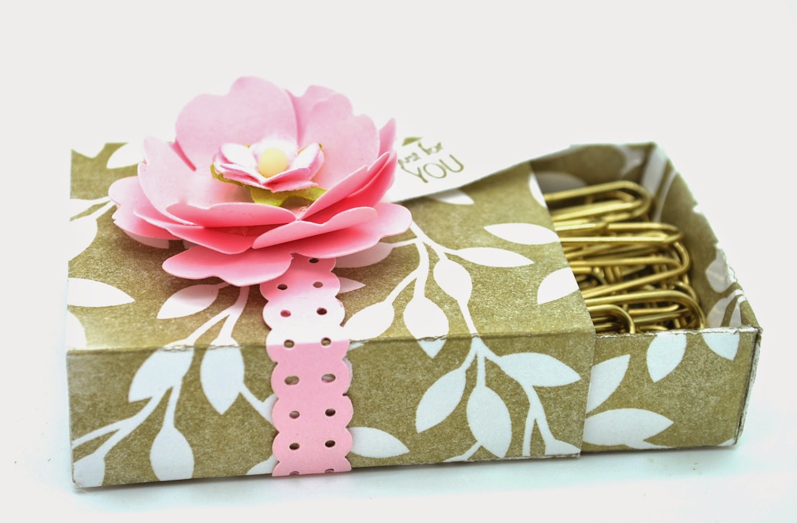 PinkBlingCrafter: Just for You a Paperclip Holder Box