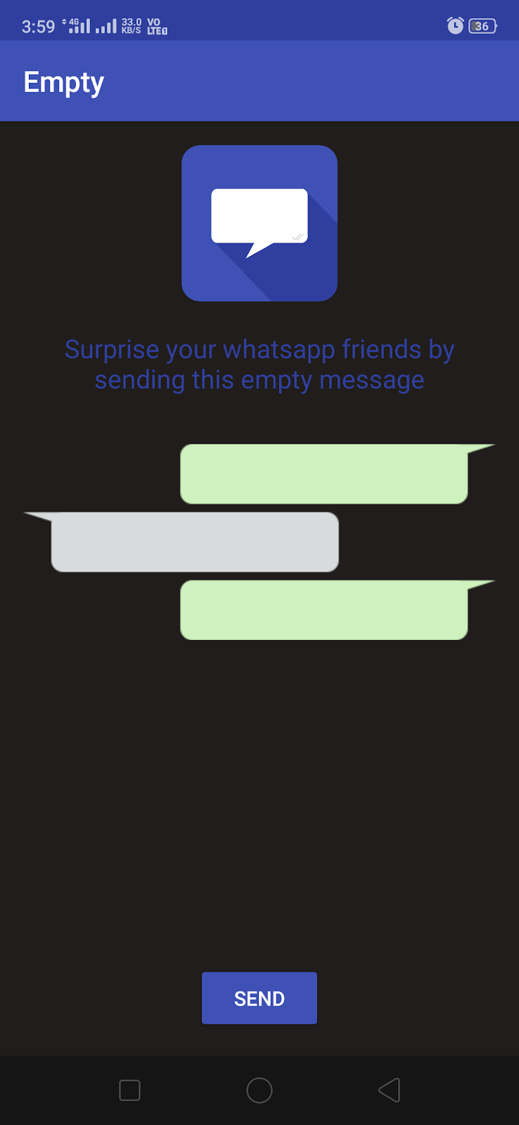 How To Send Empty Message To Anyone