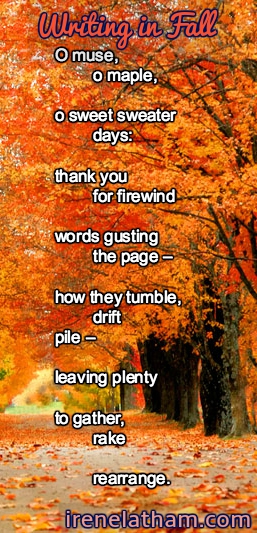Live Your Poem...: "Writing in Fall" Poem for the First Day of Autumn
