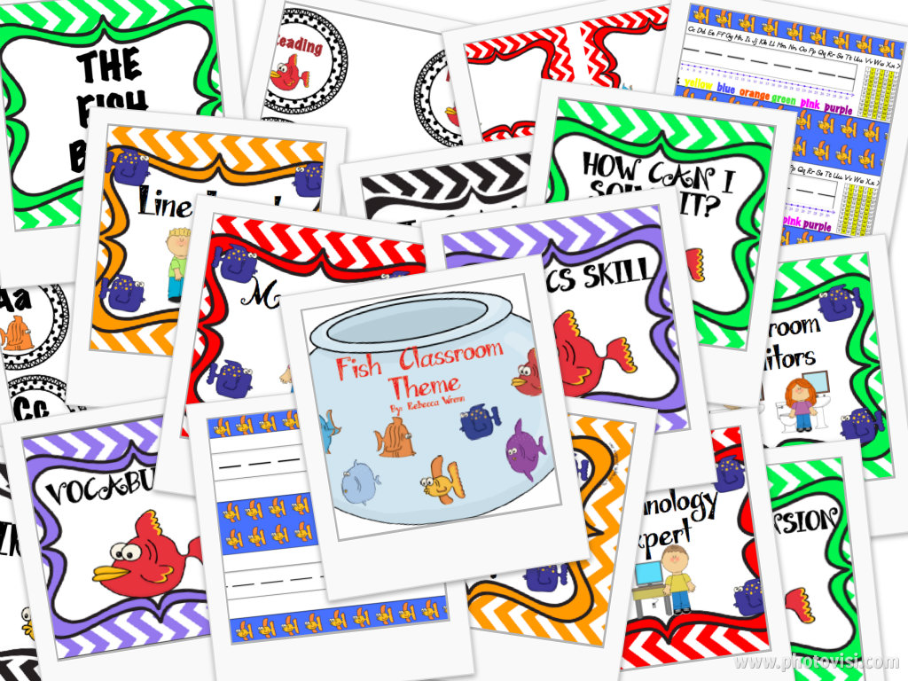 Learning with Firsties: Fishy Classroom Theme