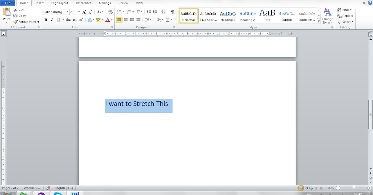 OAS Online Stretch Font Or Text Horizontally In MS Word OAS Online Stretch Font Or Text Horizontally In MS Word