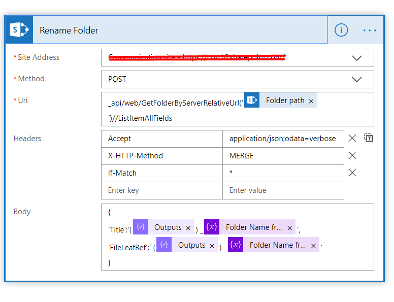 Rename SharePoint Folder using Power Automate Rename SharePoint Folder using Power Automate