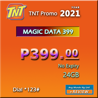 TNT MAGIC DATA 399 - No Expiry, 24GB Data for All Sites for 399 pesos ...
