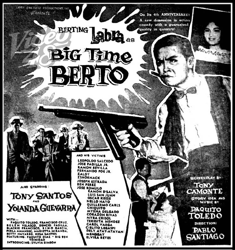 Video 48: BERTING LABRA AS "BIG TIME BERTO" (1959/ 1982)