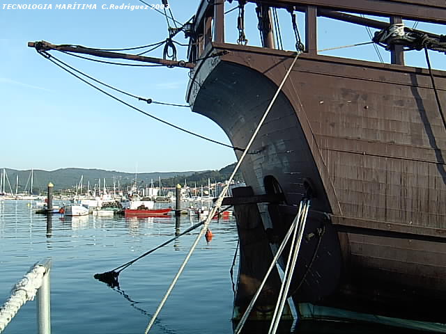 La Carabela Pinta, buque museo en Bayona