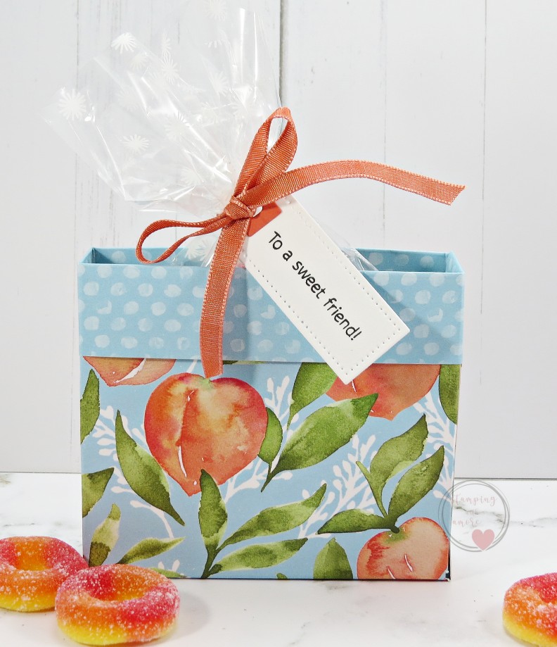 Stampingwithamore: PERFECT PEACH HANDMADE BOX STEP BY STEP
