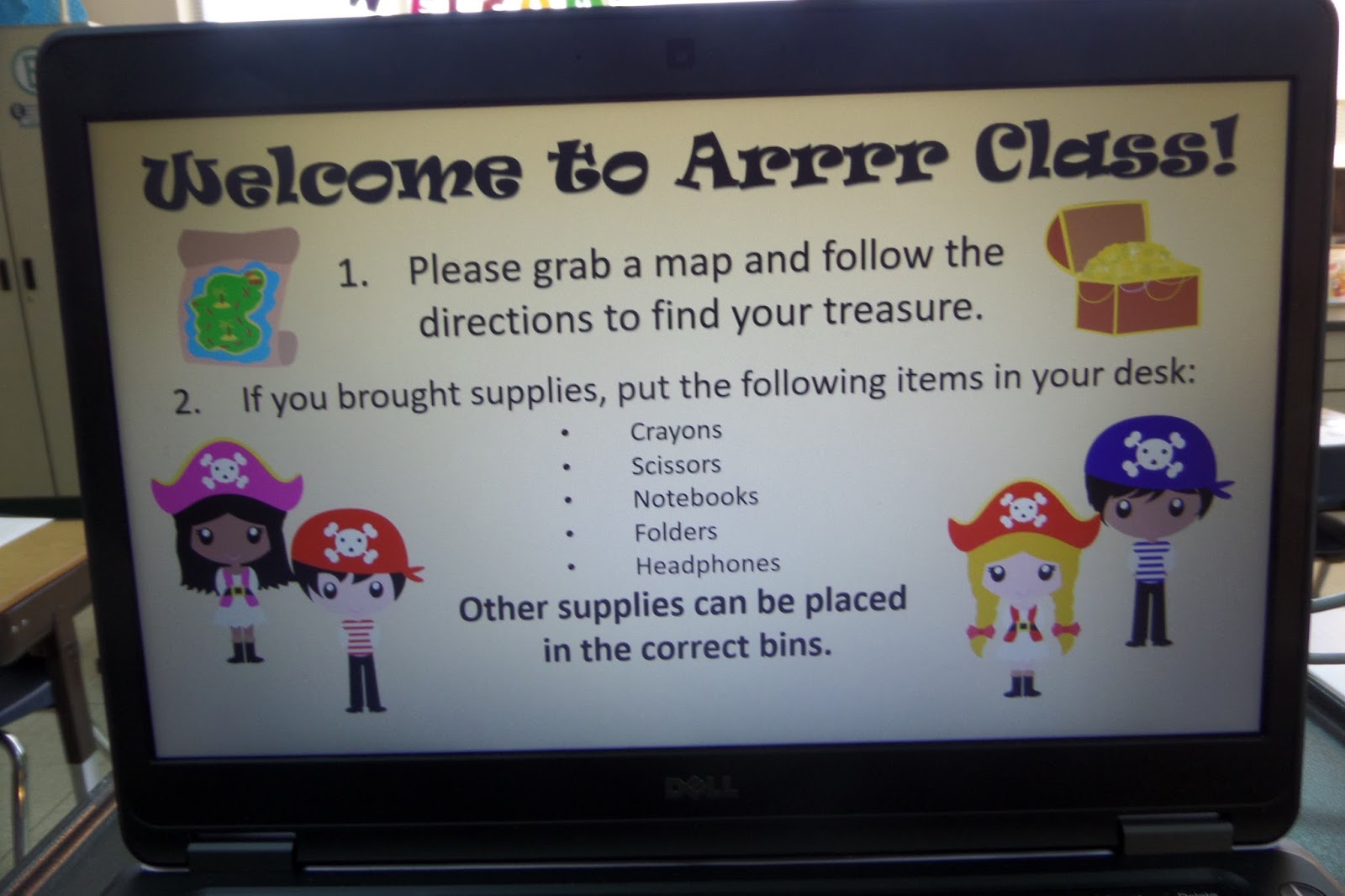 Just Dotty in Second Grade: Our pirate themed meet the teacher was a ...