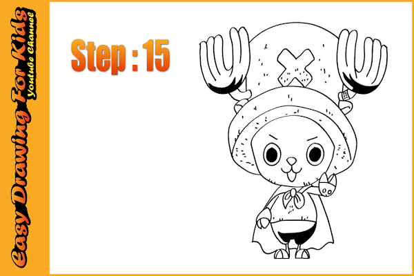 How to draw Tony Tony Chopper from One Piece | Drawing Course for Beginners