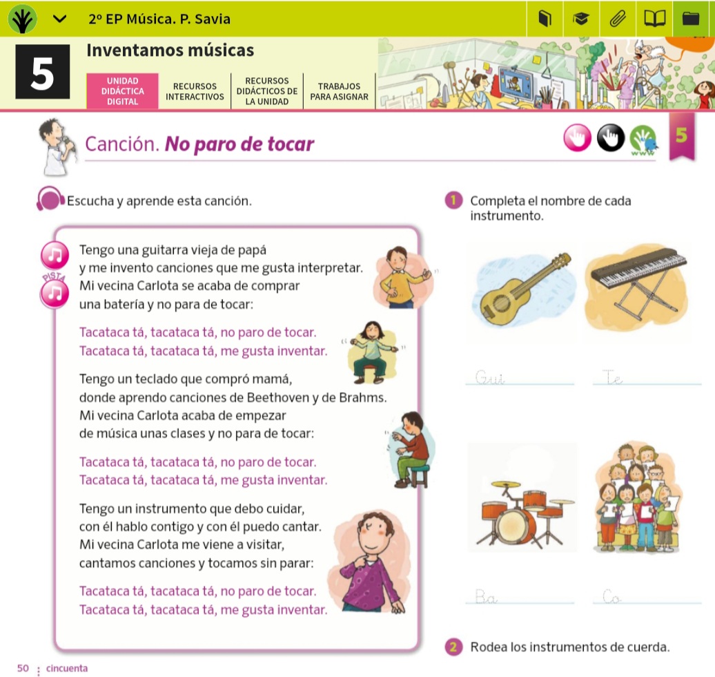 ¡Segundo sigue aprendiendo!: TAREAS DE MÚSICA