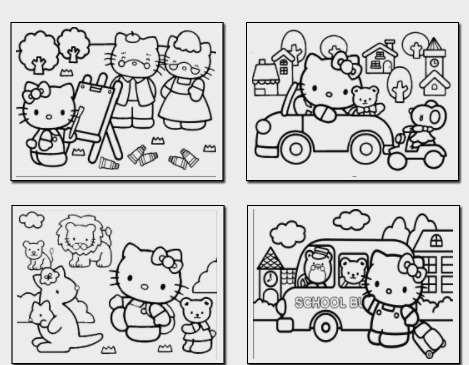 Hello Kitty Coloring Pages Games - Coloring Pages