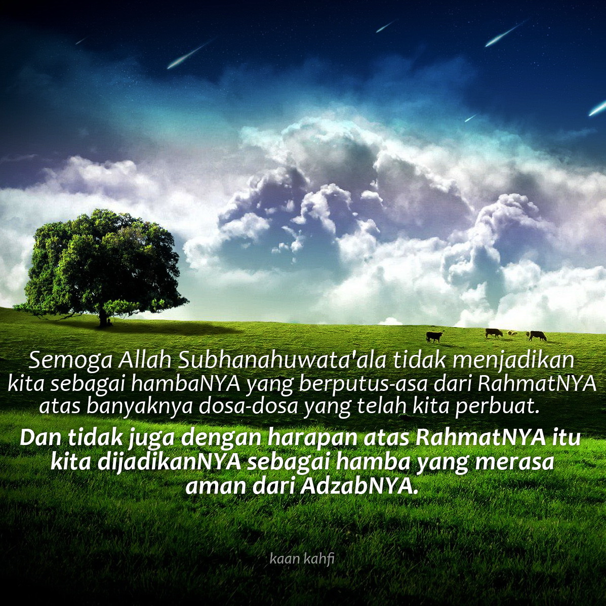 JANGAN PUTUS-ASA DARI RAHMAT ALLAH ~ kaan kahfi in blog