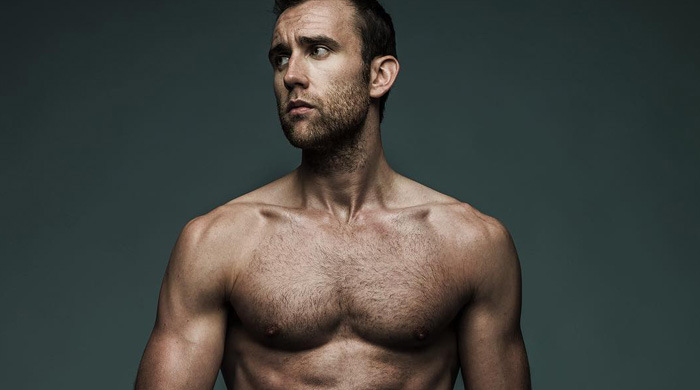 MALE CELEBRITIES: Matthew Lewis shirtless hot pictures in ATTITUDE magazine