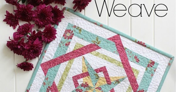 Weave Mini Quilt + Your Free May 2016 Calendar - Threadbare Creations