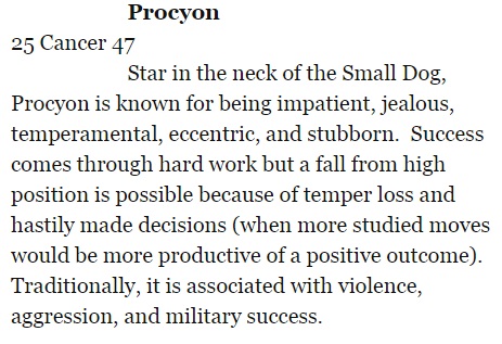 Procyonians | Fixed Stars