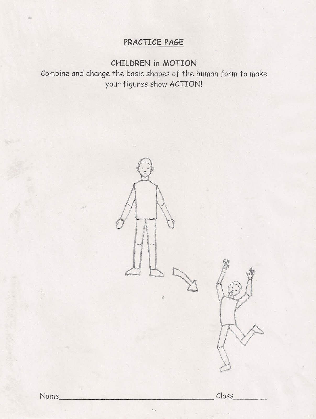 People In Motion Drawing