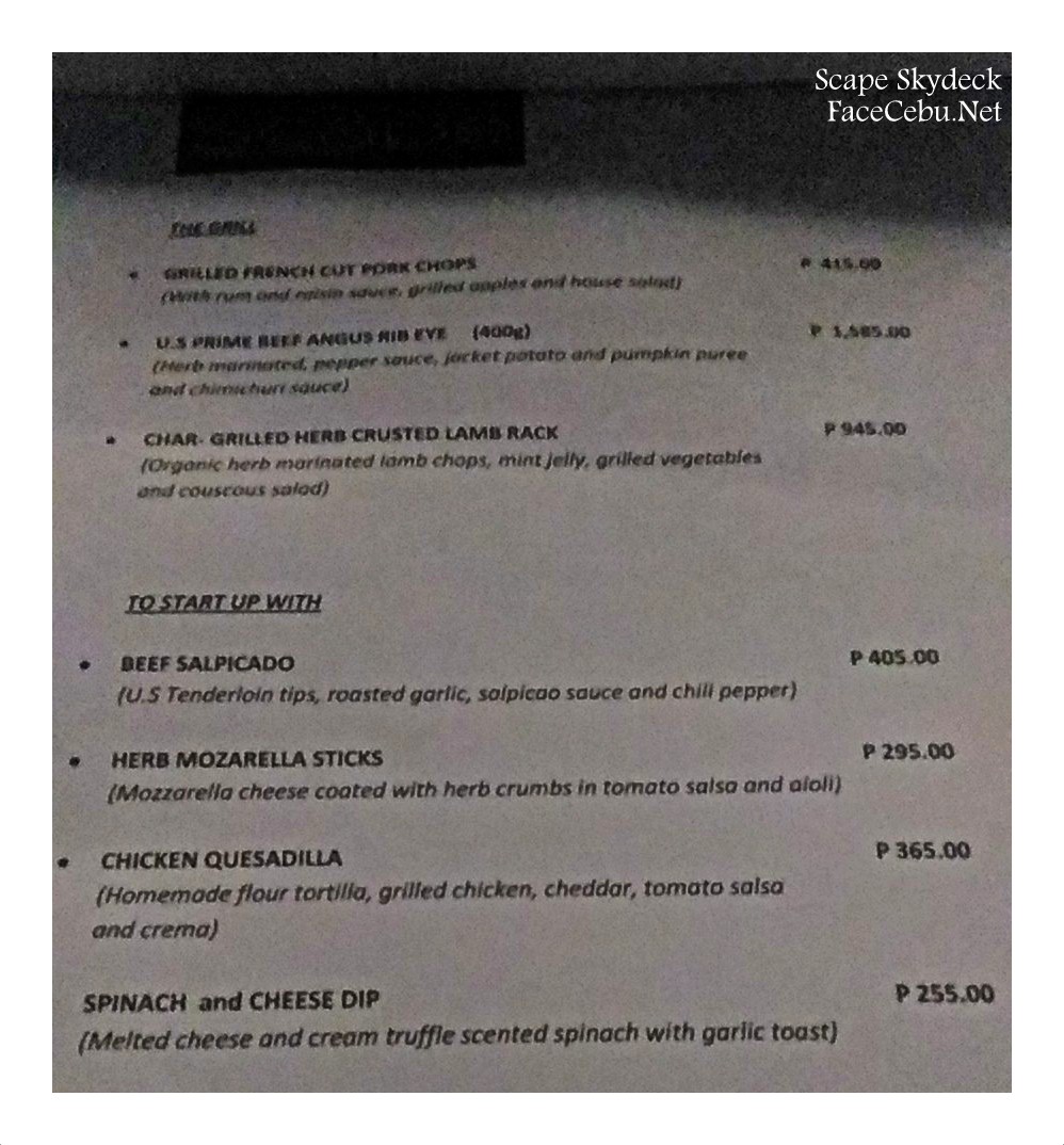 Scape Skydeck, A Resto With Romantic View - FaceCebu | Cebu Trending ...