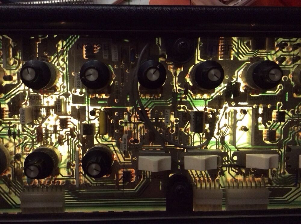 MATRIXSYNTH: Custom Moog Micromoog SN 5326 with Clear Acrylic Front Panel