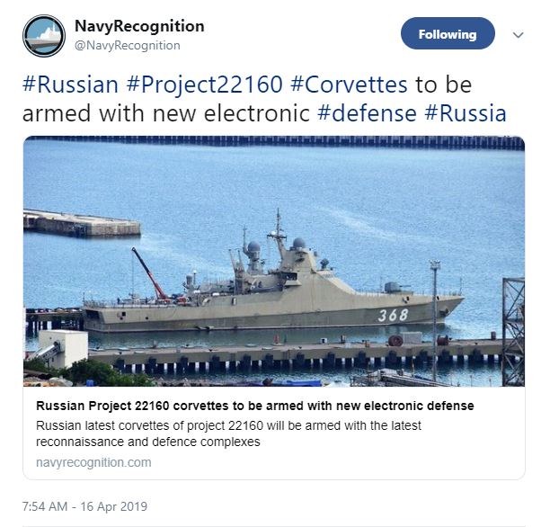 Military and Commercial Technology: Russian Project 22160 Corvettes to ...