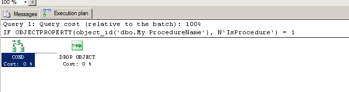 Reintroducing SQL in easy way: sql if exists drop procedure