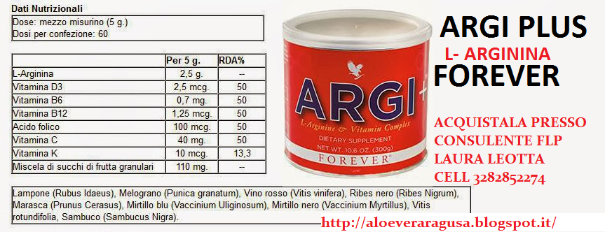 ARGI + FOREVER, ARGI + BUSTINE, ARGI + POLVERE, ARGININA ,argi+ prezzo ...