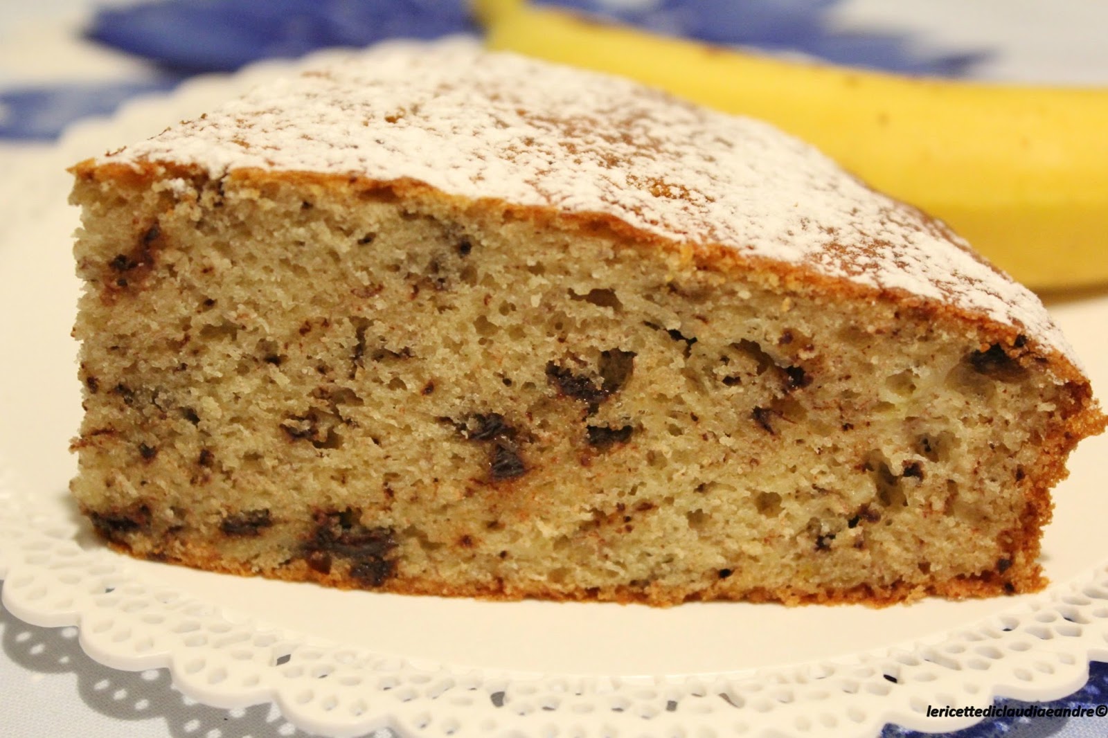 Torta alle banane e scaglie di cioccolato | Ricetta ed ingredienti dei ...