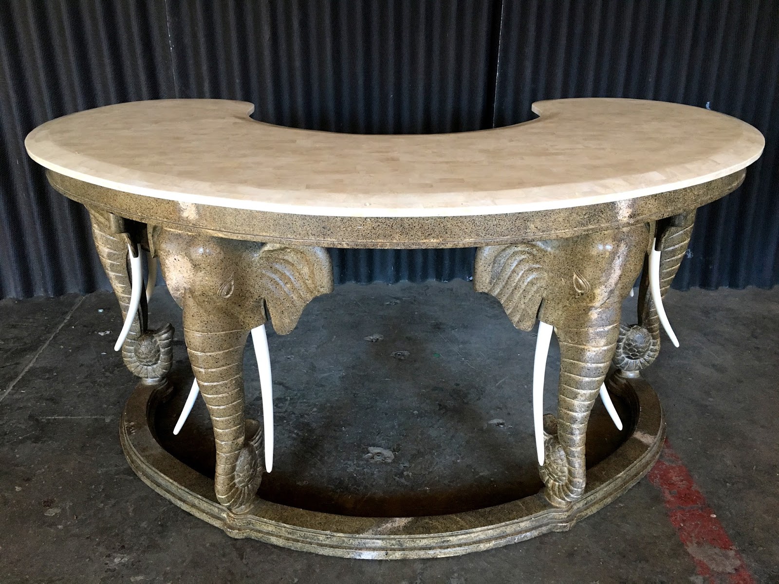 Hermans Steel Garage: Maitland Smith style Elephant Desk