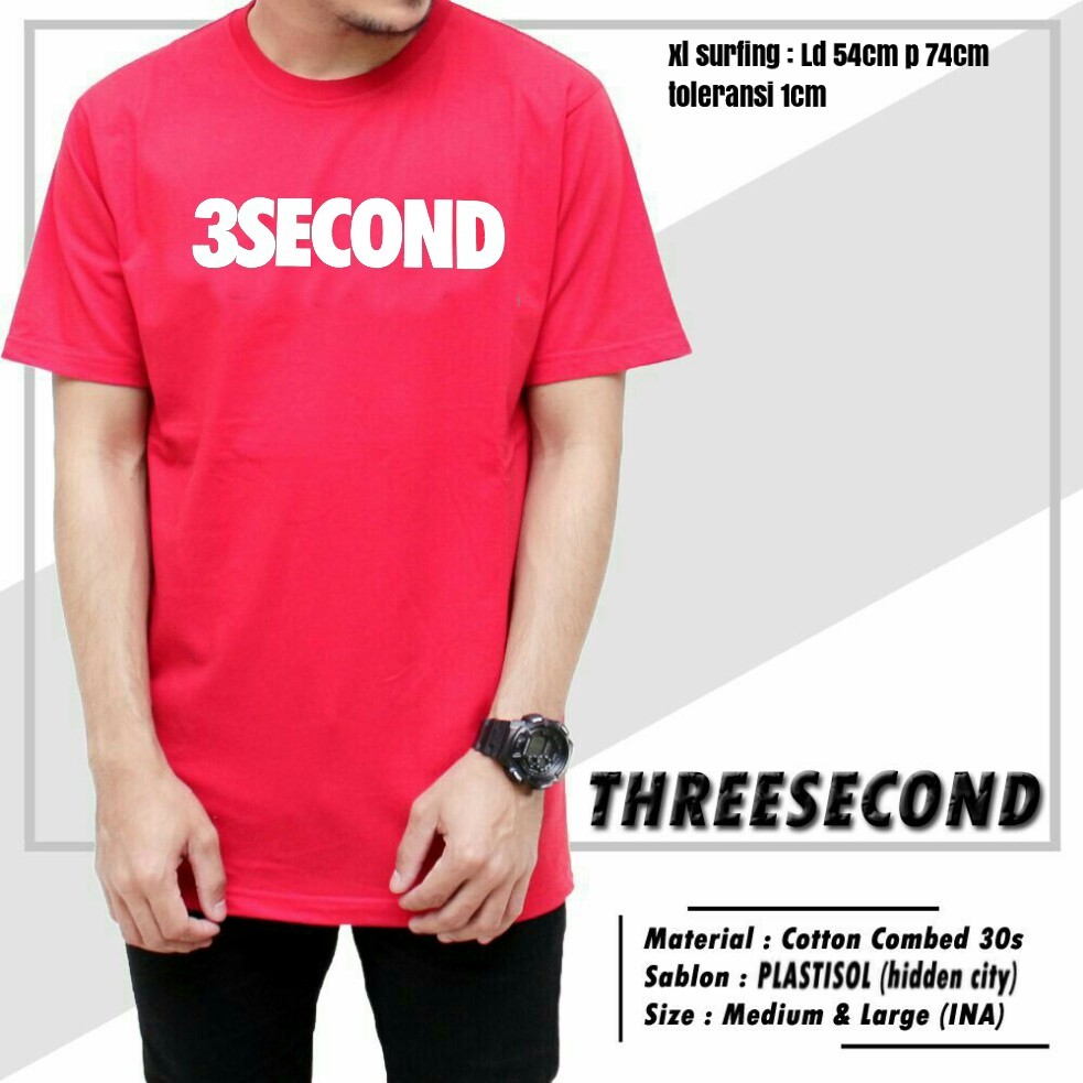 Kaos Distro 3 Second Bandung: Galeri Kaos 3Second Februari 2018