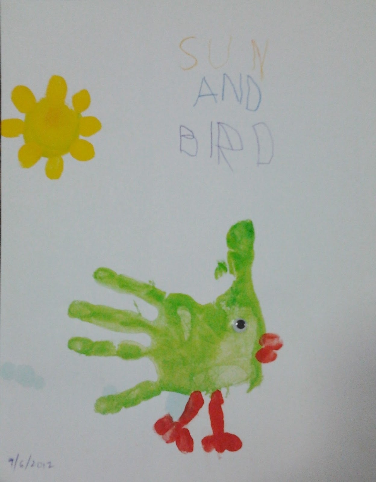 Mommy Bares All: Bird Handprints