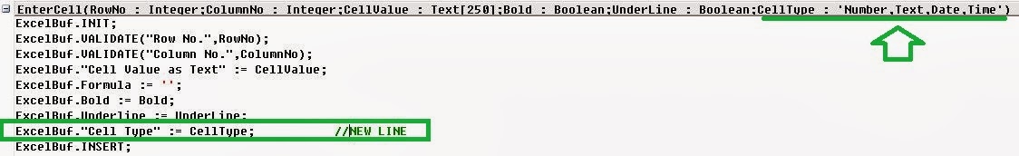 NAV 2013 & R2 - Export to Excel Report With Enter Cell. NAV 2013 & R2 - Export to Excel Report With Enter Cell.