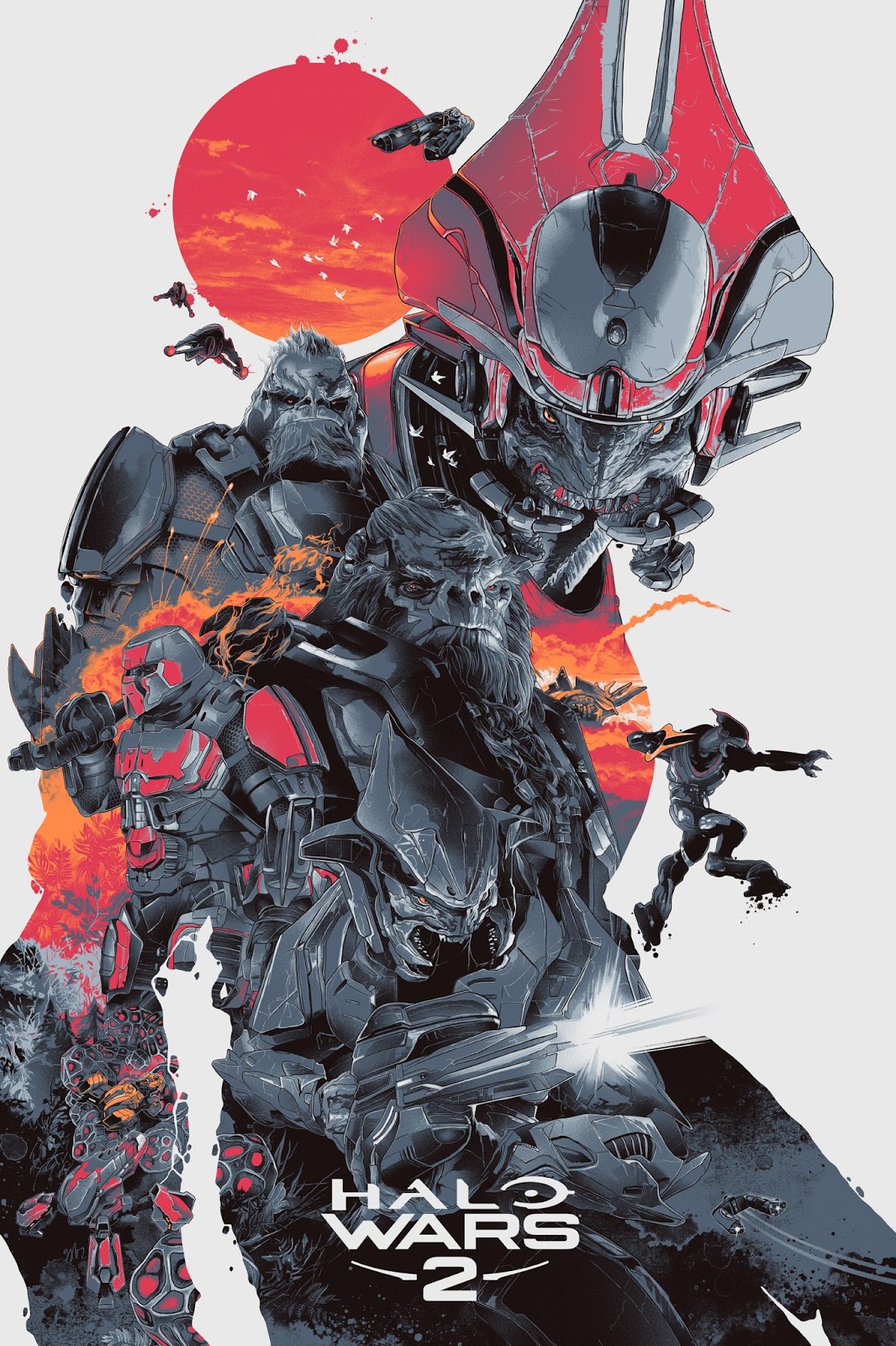 INSIDE THE ROCK POSTER FRAME BLOG: Halo Wars 2 Posters by Kevin Tong ...