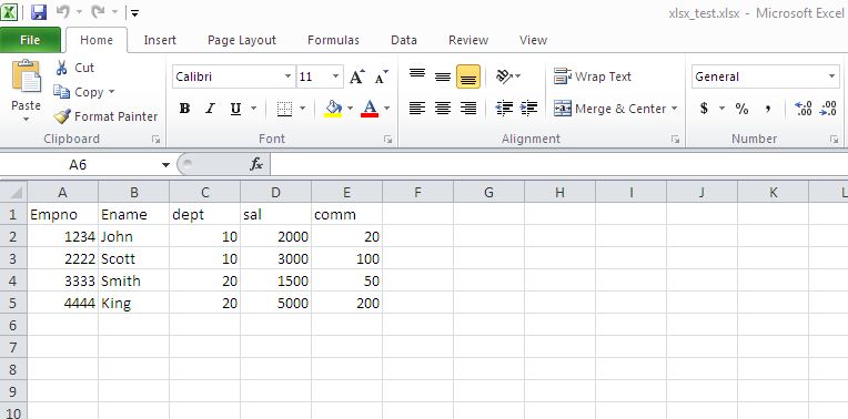 Read And Import XLSX (Excel) File In Oracle - foxinfotech.in