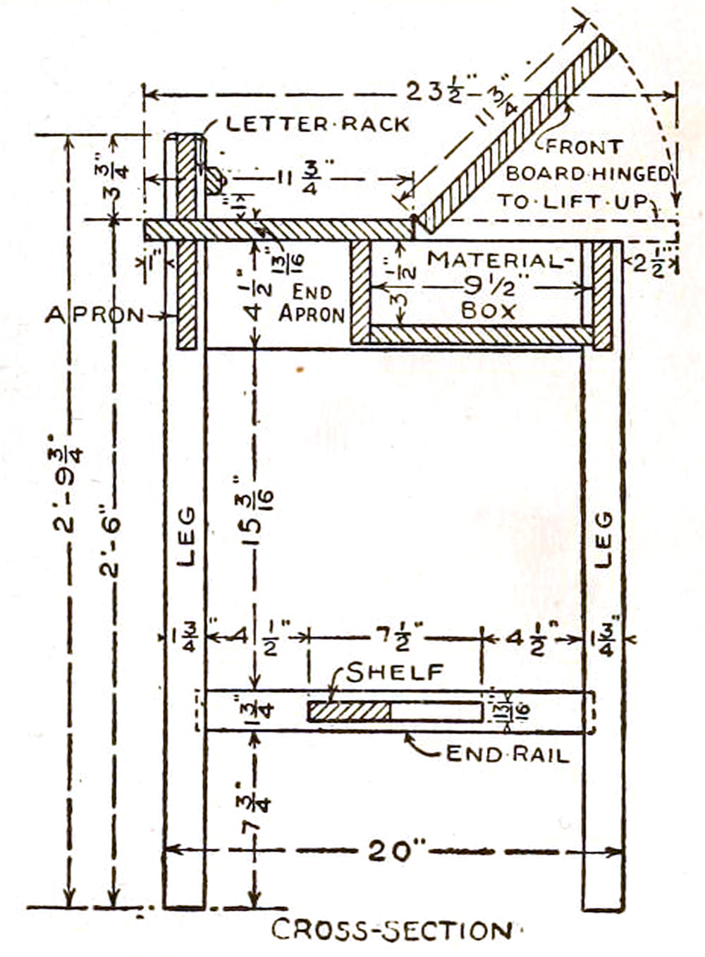 Mission style writing desk plans - How to build a mission writing desk ...