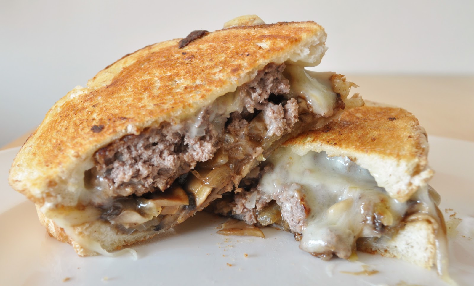 My Tiny Oven: Patty Melts with Mushrooms and Provolone