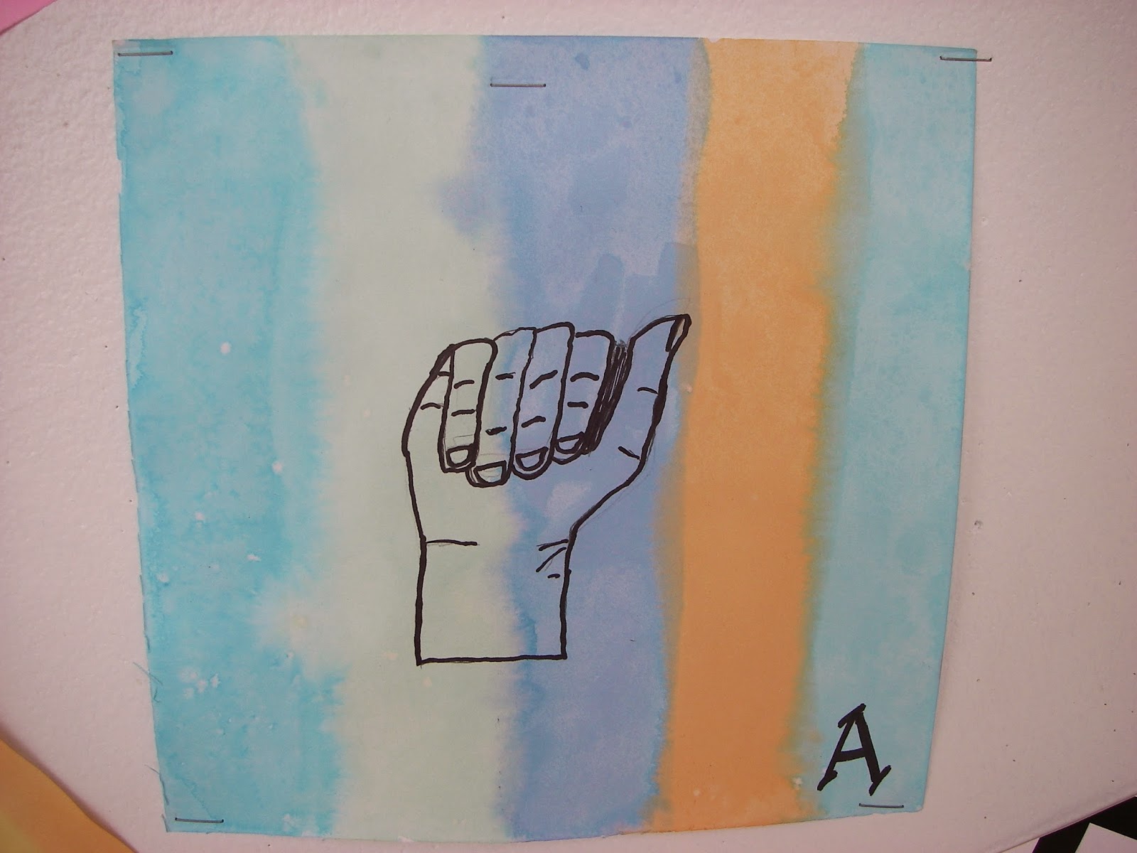 Creation Station: Contour Drawing- Sign Language Alphabet